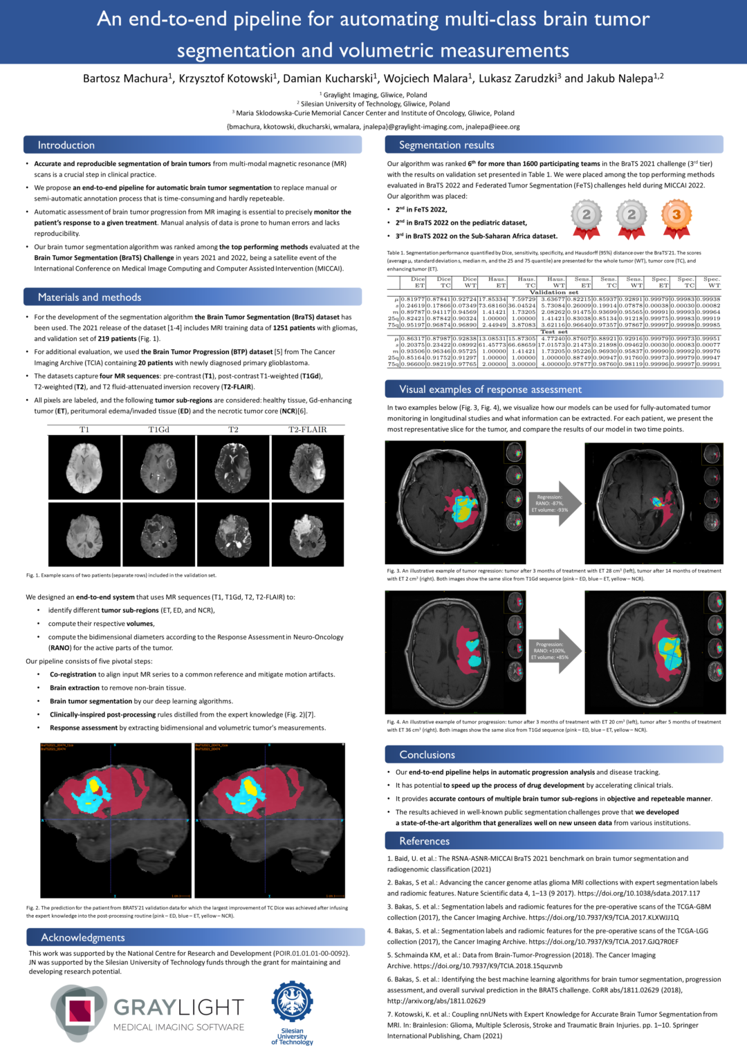 Multi-class brain tumor segmentation and volumetric measurements ...